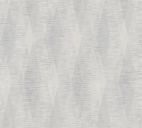 Vliesová tapeta grafický skandinávský vzor, šedá, bílá 665-03 / Tapety na zeď Balade (0,53 x 10,05 m) Dekens
