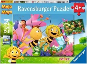 RAVENSBURGER Puzzle Včelka Mája / 2x24 dílků / 26 × 18 cm