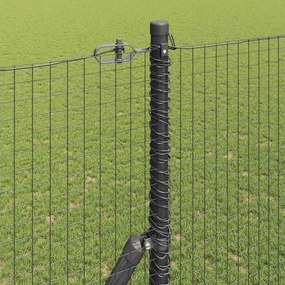 Zemní upevnění svařované drátěné ploty 10 x 1,5 m Šedá Síťovina 3351823