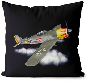 Polštář Focke-Wulf Fw 190 (Velikost: 40 x 40 cm, Podšití beránkem: NE)