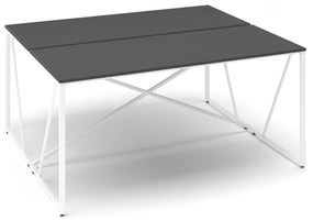 Stůl ProX 158 x 137 cm, grafit / bílá