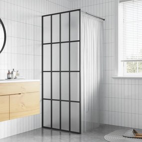 Zástěna do průchozí sprchy mléčné tvrzené sklo 90 x 195 cm 145685