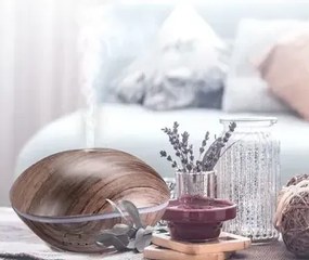 SIXTOL Stone šedé dřevo / Aroma difuzer / 500ml / 12 W