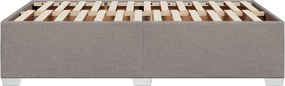 Rám postele bez matrace taupe 120 x 200 cm textil 3284468