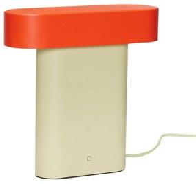 Hübsch Stmívatelná stolní LED lampa Sleek Green/Red, červená barva, kov