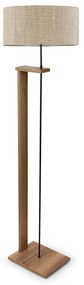 Stojanová lampa Avanasta 3 (béžová + dřevo)