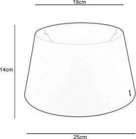 Černé stínidlo na lampu Eleganza black - Ø25*14cm / E27