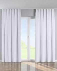 Závěs na jednotlivých háčcích flex barva bílá látka zatemňovací
