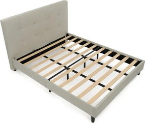 Manželská postel béžová 180x200 cm BED-M180 CRM2