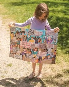 EEBOO Puzzle Protest za ochranu klimatu / 100 dílků / 68,5 x 45,7 cm
