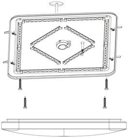 Eglo 98449 - LED Stropní svítidlo FRANIA-S LED/49,5W/230V