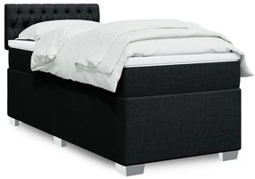 Box spring postel s matrací černá 90x190 cm textil 3285752