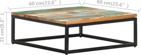 vidaXL Hnízdové konferenční stolky 2 ks masivní recyklované dřevo [320390]