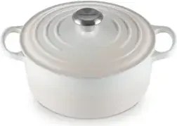 Le Creuset Signature Hrnec s poklicí 24 cm bílá