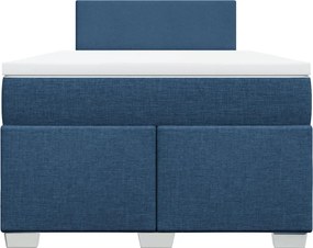 Box spring postel s matrací modrá 120x200 cm textil 3288154