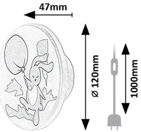 Rabalux 71100 - LED Nástěnné svítidlo HOPPLY LED/9W/230V 3000/4000/6500K