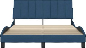 Rám postele bez matrace Hanko modrý 140 x 200 cm textil 3310397