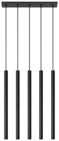 Sollux Lighting Závěsné svítidlo PASTELO 5 Černá