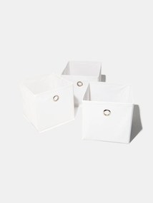 Sinsay - Sada úložných krabiček 3 pack - krémová