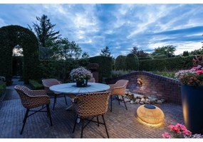 LA 1008389 ADEGAN venkovní stojací lampa, plochá, solární, 2200 K, IP65, hnědá - BIG WHITE (SLV)