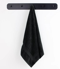Bavlněný ručník DecoKing Marina černý