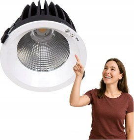 Kulatá Led lampa Kerez 38W bílá, moderní styl Italux