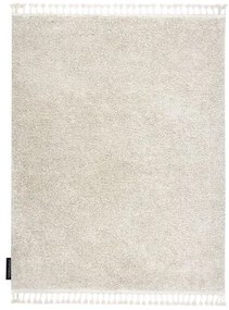 koberec BERBER 9000, krémový střapce, Maroko Shaggy velikost 120x170 cm | krásné koberce cz