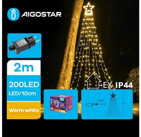 Aigostar - LED Venkovní vánoční dekorace LED/3,6W/230V 2m IP44 teplá bílá