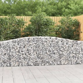Klenuté gabionové koše 20ks 400x30x80/100 cm pozinkované železo 3145823