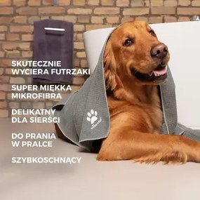 Vileda Pet Pro L šedá / Osuška pro zvířata / mikrovlákno / 100 x 65 cm