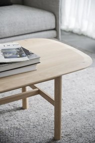 Rowico Bělený dubový konferenční stolek Hammond 135 cm