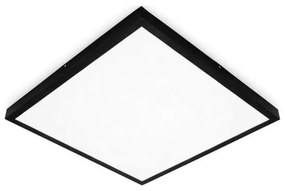LED Přisazený panel BRISBANE LED/36W/230V 4000K 59,5x59,5 cm černá