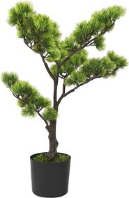 Umělá bonsaj borovice s květináčem 60 cm zelená 336316