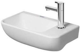 Duravit ME by Starck - Umývátko 40x22 cm, 1 otvor pro baterii vpravo, matná bílá 0717403200
