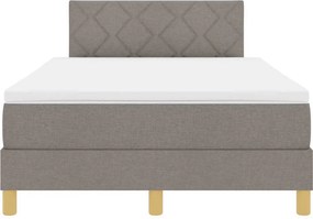 Postel s boxspringem s polštářem Taupe 120 x 190 cm textil 3338983