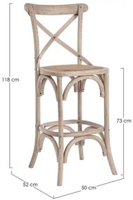 BIZZOTTO barová židle CROSS 0743231