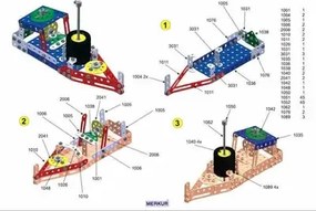 Merkur 3 stavebnice / 273 dílů / 30 modelů / od 6 let