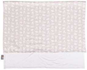 Kaarsgaren Oboustranná bambusová deka 100 x 150 cm Modré lístečky
