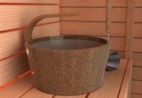 Sawo finland Sawo vědro do  sauny  se zahnutou rukojetí cedr, 4L