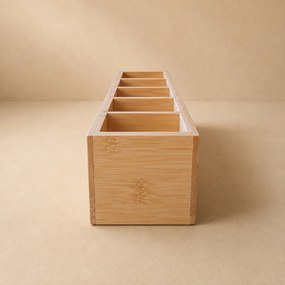 Bambusový organizér na stůl, 38 x 8 x 7 cm