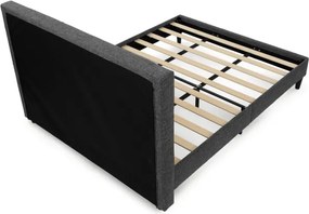 Manželská postel šedá 160x200 cm BED-M160 GREY2