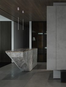 Minimalisticky lustr na lanku Stilvi Bílá