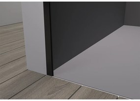 CERANO - Sprchové posuvné dveře Lantono L/P - 8 mm - černá matná, grafitové sklo - 100x195 cm, CER-CER-8050BD7235