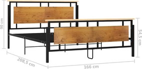 Rám postele kov 160 x 200 cm 324873