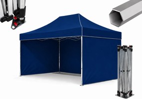 TRENDIE Hliníkový nůžkový stan 3x4,5m modrý