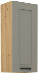 Kuchyňská skříňka LUNA 40 G-90 1F korpus: dub artisan, barva dvířek: světle šedá CLAY
