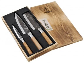 Forged Olive sada kuchyňských nožů 3 ks