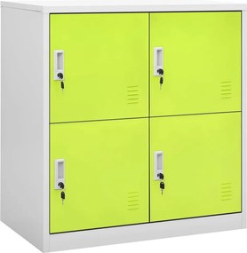 Uzamykatelné skříně 2 ks světle šedé a zelené 90x45x92,5cm ocel 3095226