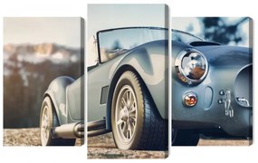 Vícedílný obraz Klasické Retro Auto Nedostatek Nedostatek Přírodní plátno 120x80