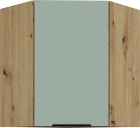 ARIA st | horní kuchyňská skříňka 60x60 GN-72 1F (45°) rohová s policemi | 60x60 cm | artisan/aquamarine
